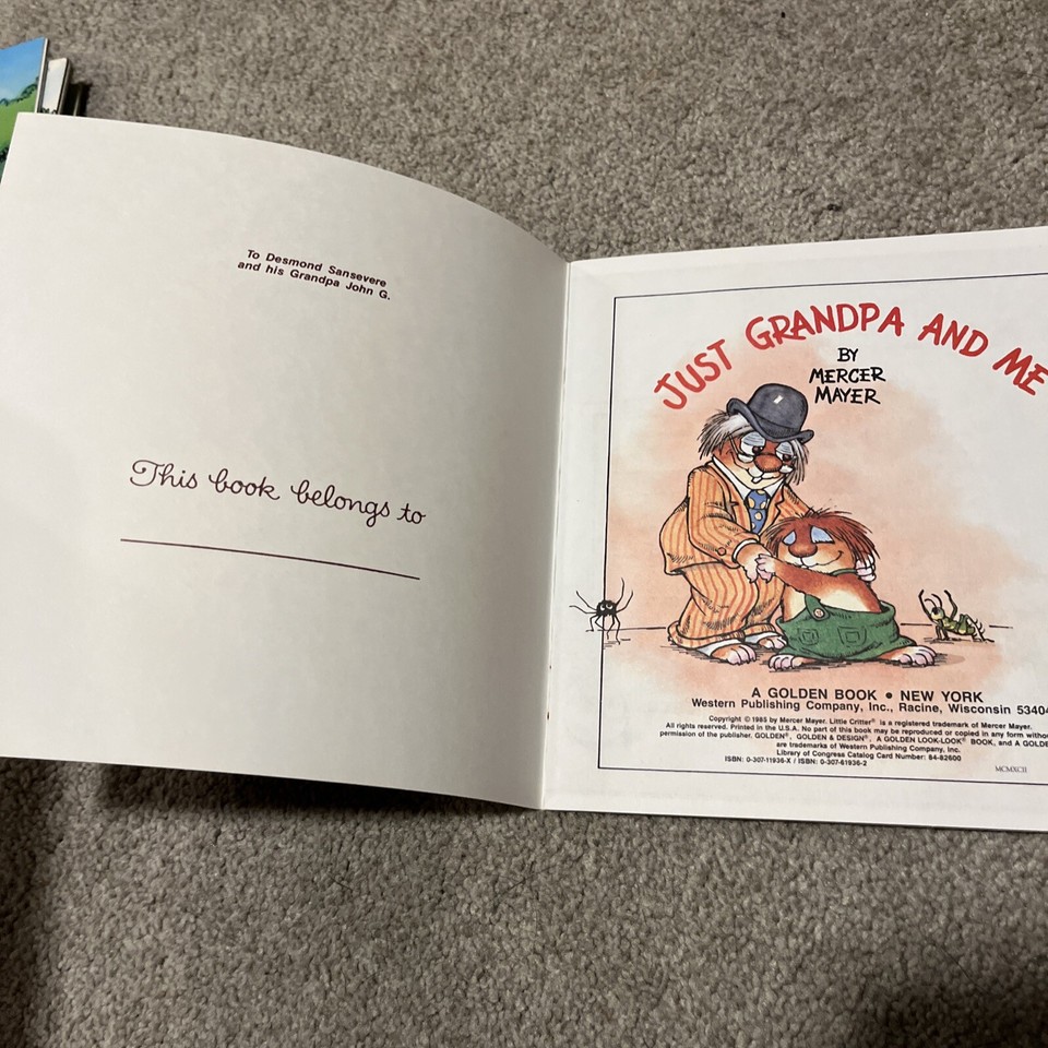 Just Grandpa and Me Little Critter Mercer Mayer Vintage Paperback ...