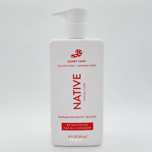 Native Candy Cane Brightening Facial Cleanser 12 OZ Sulfate / Paraben ...