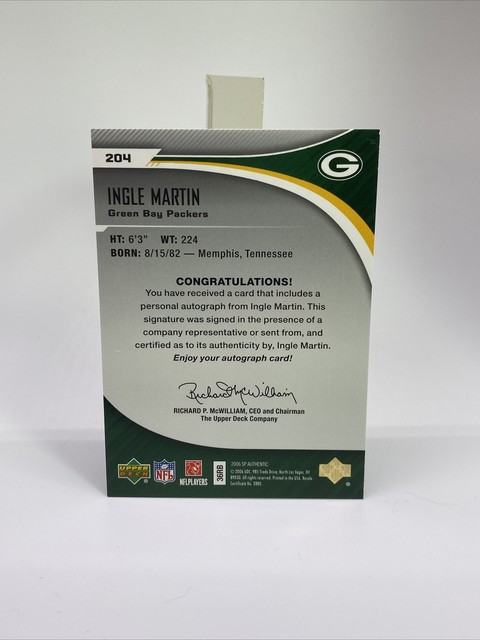 2006 SP Authentic - Rookie Authentic Signatures #204 Ingle Martin /1175 ...