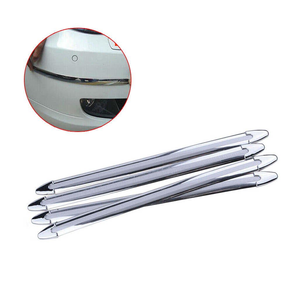 4pcs Car Bumper Corner Protector Guard Trim Anti-Scratch Stickers ...