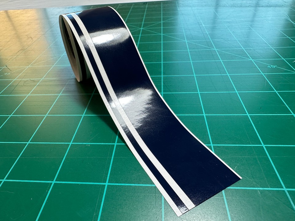 3"x72" V2 Glossy Vinyl Racing Stripes Decals Pinstripes | eBay
