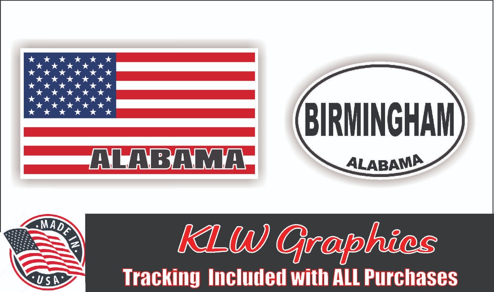 Alabama America Decal Sticker State Birmingham South Country USA Car ...