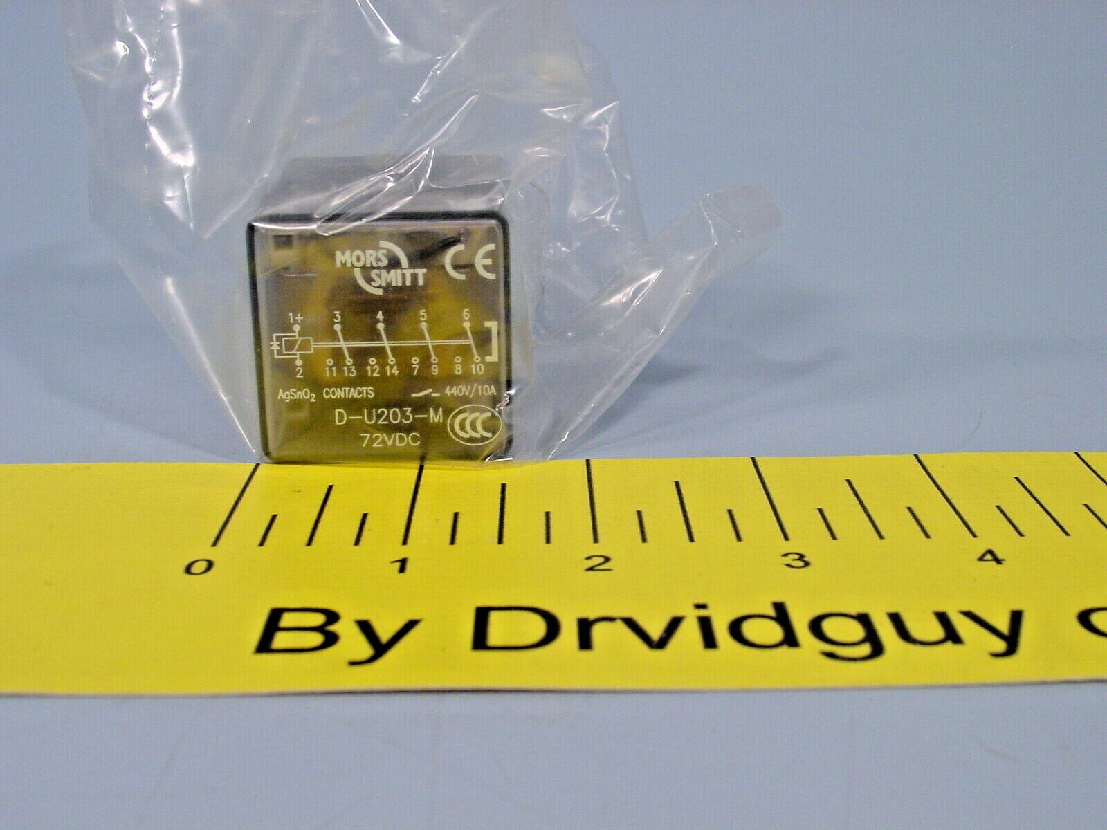 *Mors Smitt D-U203-M Plug-in Railway Relay w/ 4 Change-Over Contacts ...