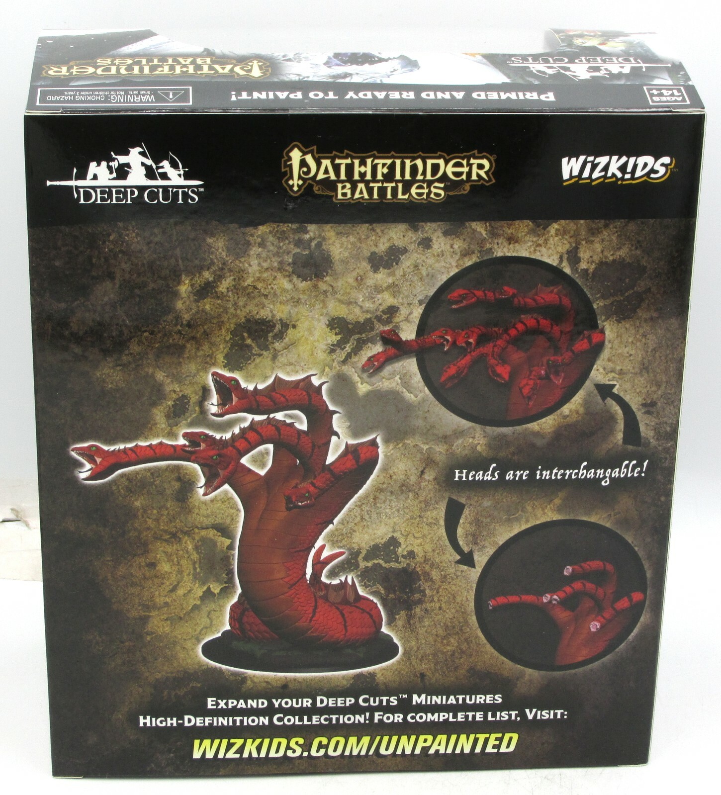 Pathfinder Battles 90040 Hydra (Deep Cuts) Reptilian Monster WizKids ...