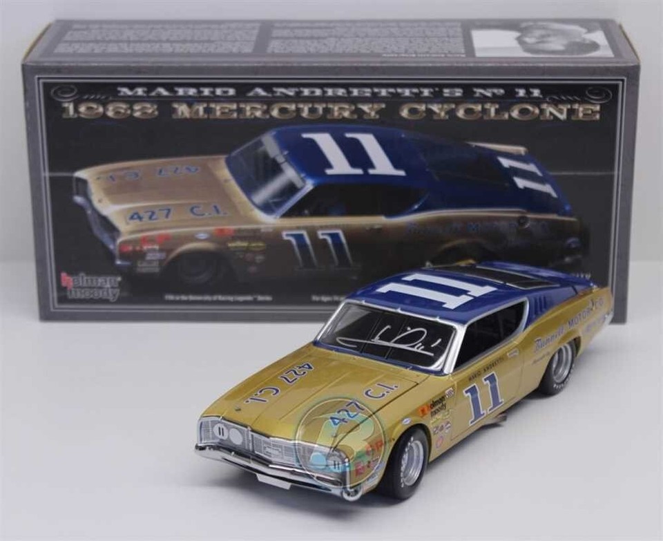 Mario Andretti Autographed #11 Bunnell Motor Co. 1968 Mercury Cyclone 1 ...
