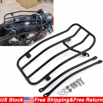 Motorcycle Black Rear Fender Seat Luggage Rack Fit For Triumph ...