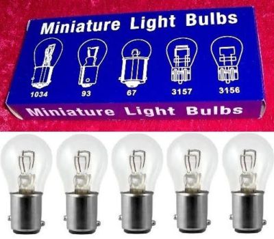 1154 Taillight Bulbs Lamps 6V | Box of 10 | Clear | Incandescent | Full ...
