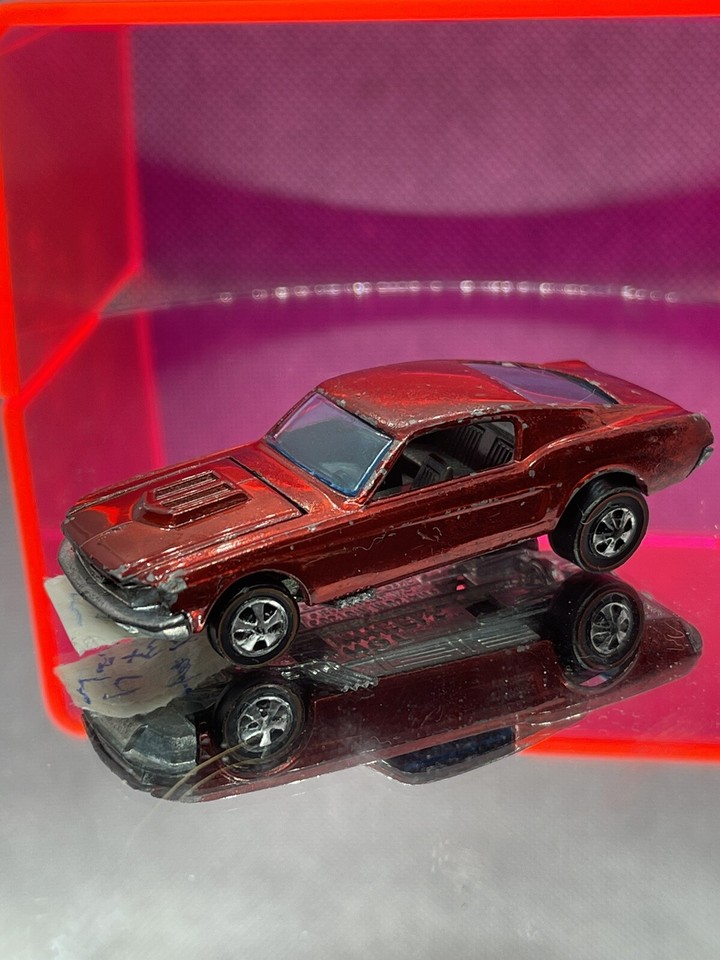 Hot Wheels REDLINE Made In U.S. Spectraflame RED CUSTOM MUSTANG RARE | eBay