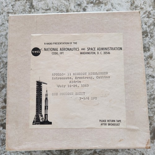 Apollo 11 unplayed official NASA reel to reel tape | eBay