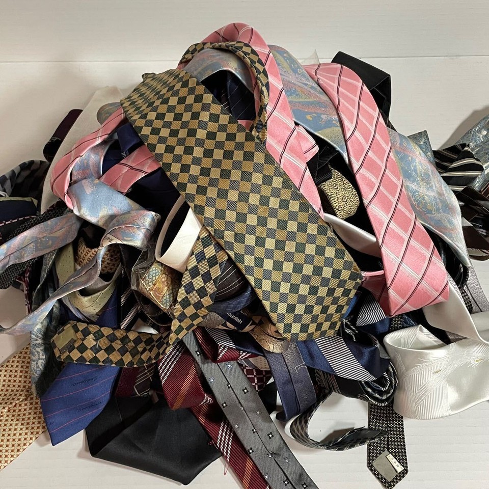 Brand Necktie Used Junk SILK 100 Necktie Unisex Multicolor Gogeous ...