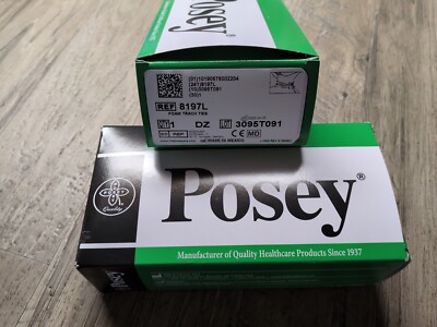 3 Box's Of Posey Trach Ties 8197L 12 Foam Large New Individually Sealed ...