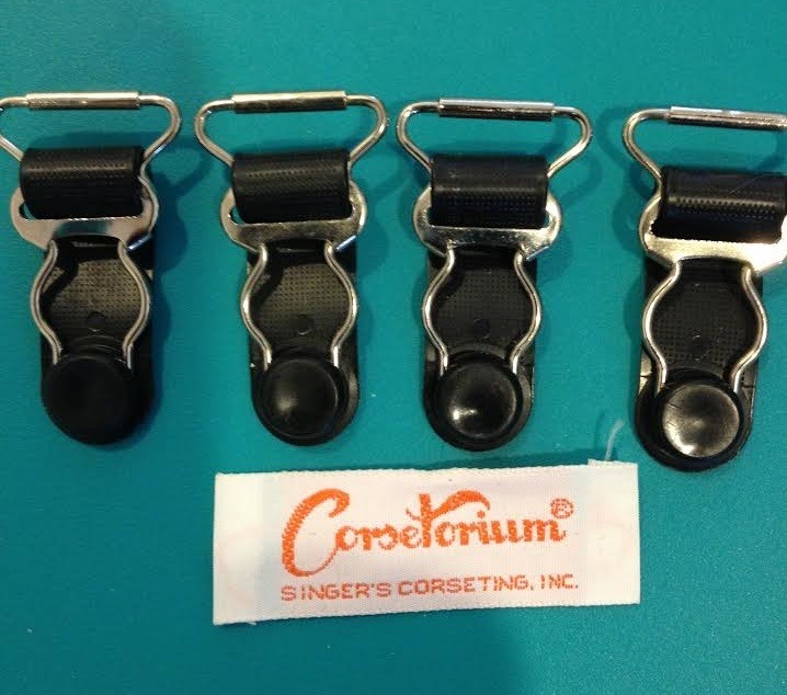 Replacement Garter Straps Set Heavy Duty Metal Hardware Corset Belt Bra ...