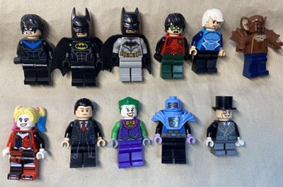 Authentic LEGO Minifigure Lot of 11 Batman Figures including Nightwing ...