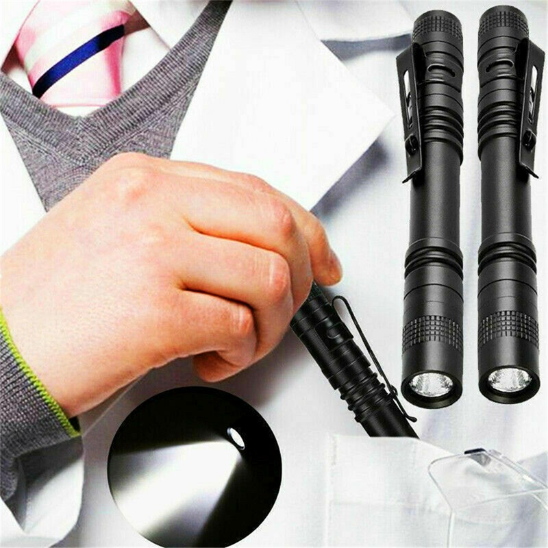 Outdoor Tactical Flashlight Mini Super Bright Penlight Small LED Torch ...