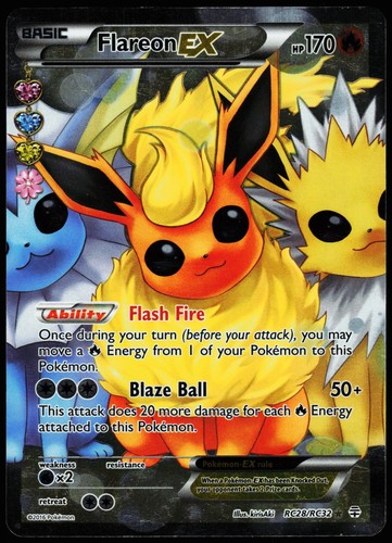 Pokemon Card - Flareon EX Generations RC28/RC32 Full Art | eBay