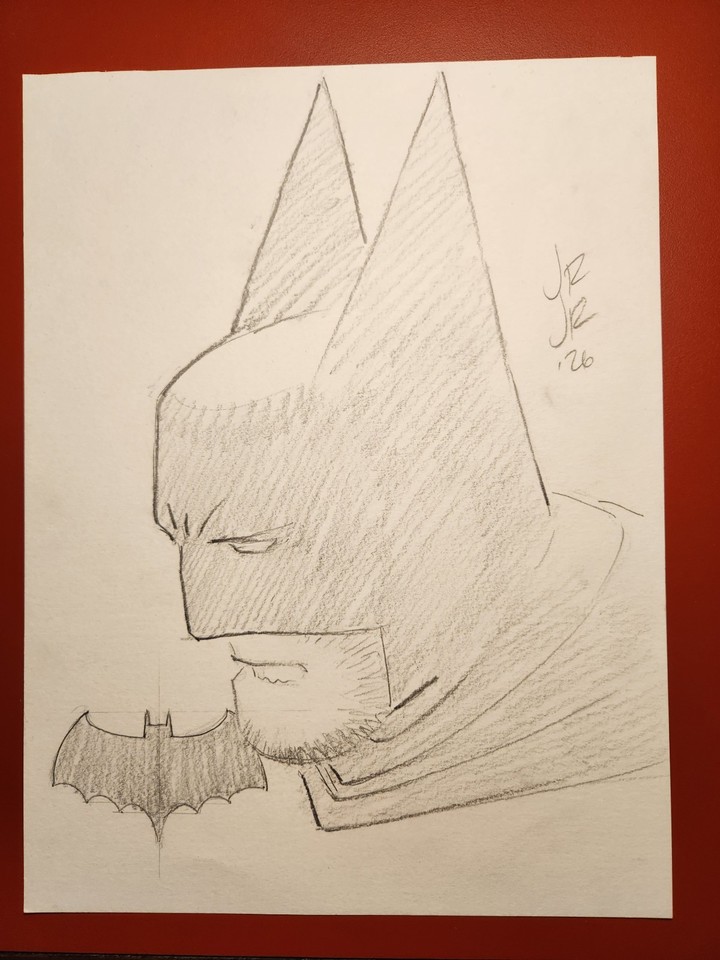 John Romita Jr. Original Pencil Sketch 10"×12" Batman Signed | eBay