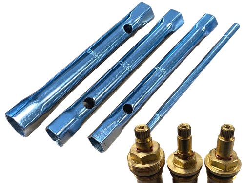 Plumber Tap Cartridge Box Spanner Tool Set - Ceramic Disc & Washer Type ...