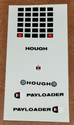 Decals for Vintage 1/16 Pressed Steel International Harvester Hough ...