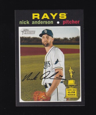 2020 Topps Heritage Rookie Cup Nick Anderson #316 Tampa Bay Rays | eBay
