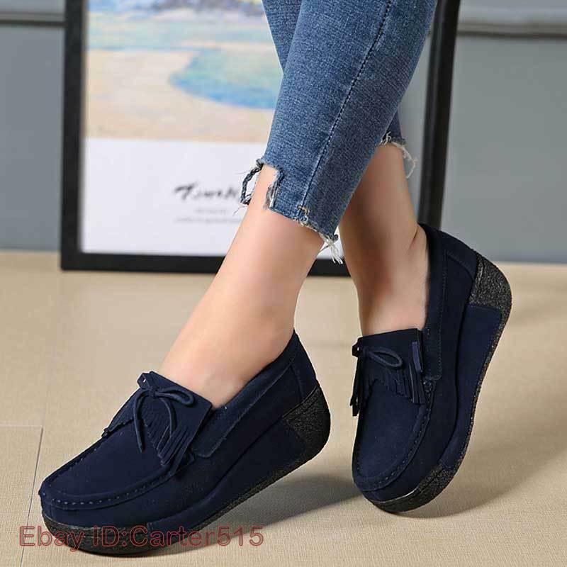 Mocasines de Mujer Zapatos de Caminar Formal Calzado Para Mujeres ...