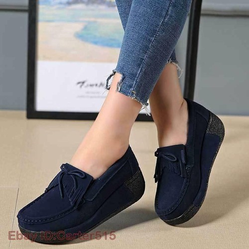 Mocasines de Mujer Zapatos de Caminar Formal Calzado Para Mujeres ...