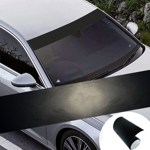 Black Car Sun Visor Strip Tint Film Front Windshield UV Shade Banner ...