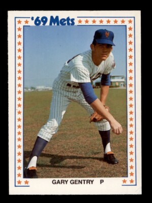 1987 TCMA BASEBALL'S GREATEST TEAMS #5-1969 GARY GENTRY NEW YORK METS ...