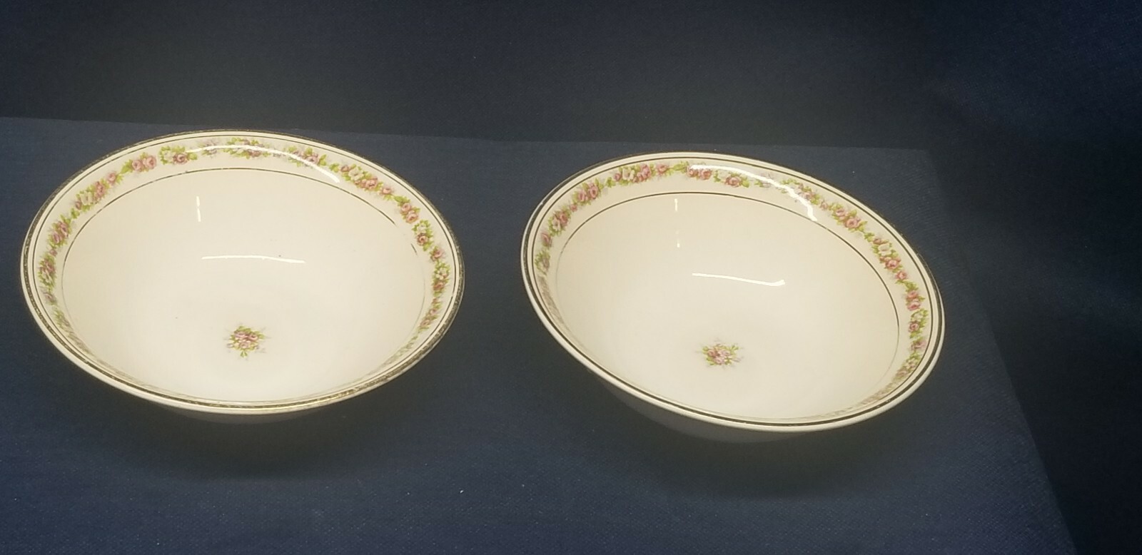 Vintage Crooksville China Stinthal Set/2 Soup/Salad Bowls Made In Ohio ...