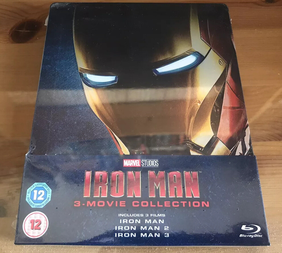 Iron Man Blu Ray Trilogie Iron Man Trilogy (4K+2D Blu Ray Bundle)