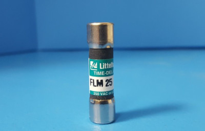 TIME DELAY FUSE, FLM 25, LITTLEFUSE, 250VAC, 25A | eBay