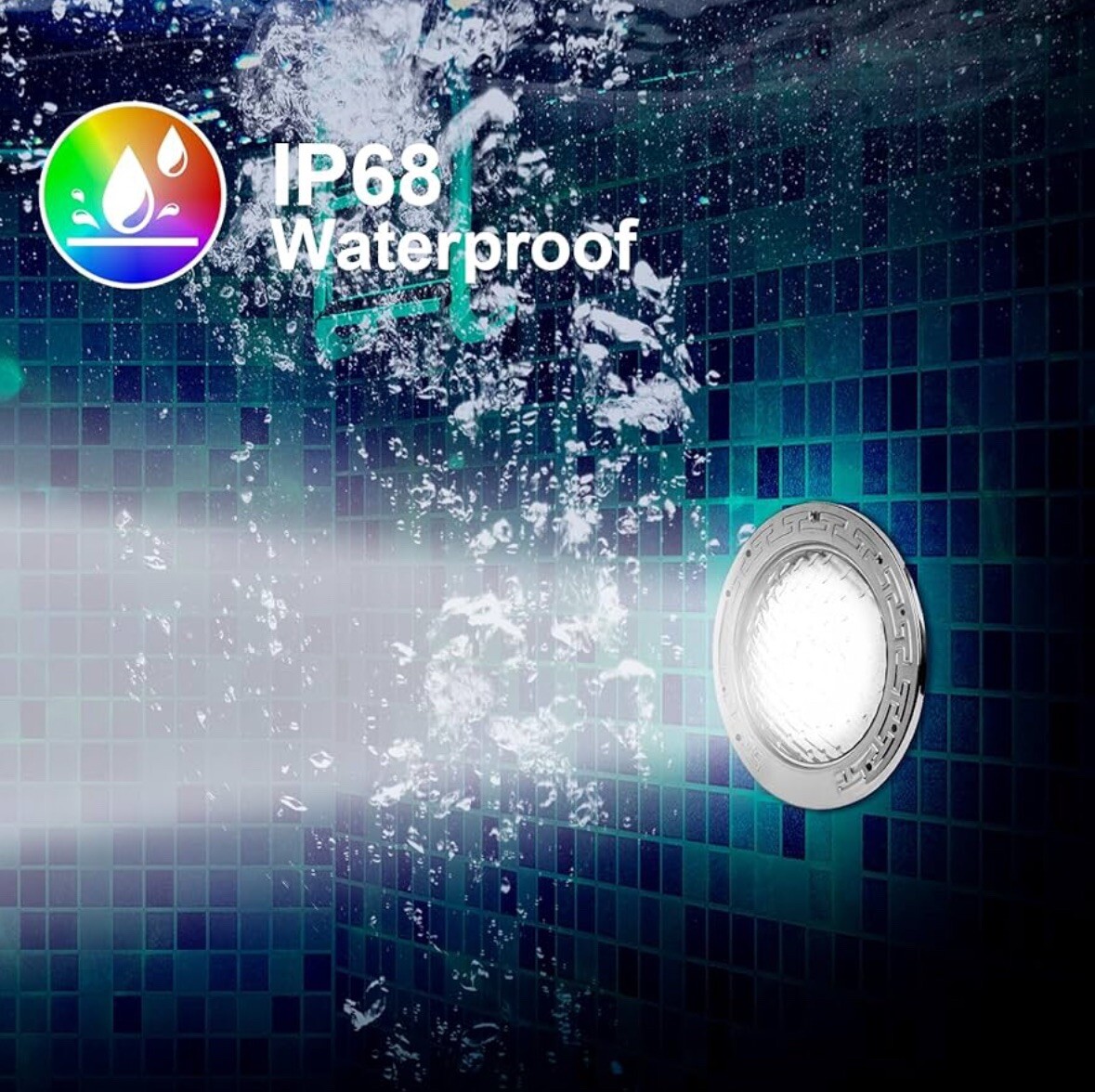 SH101300 10inch Led Pool Lights for Inground Pools, 100FT LED Pool ...