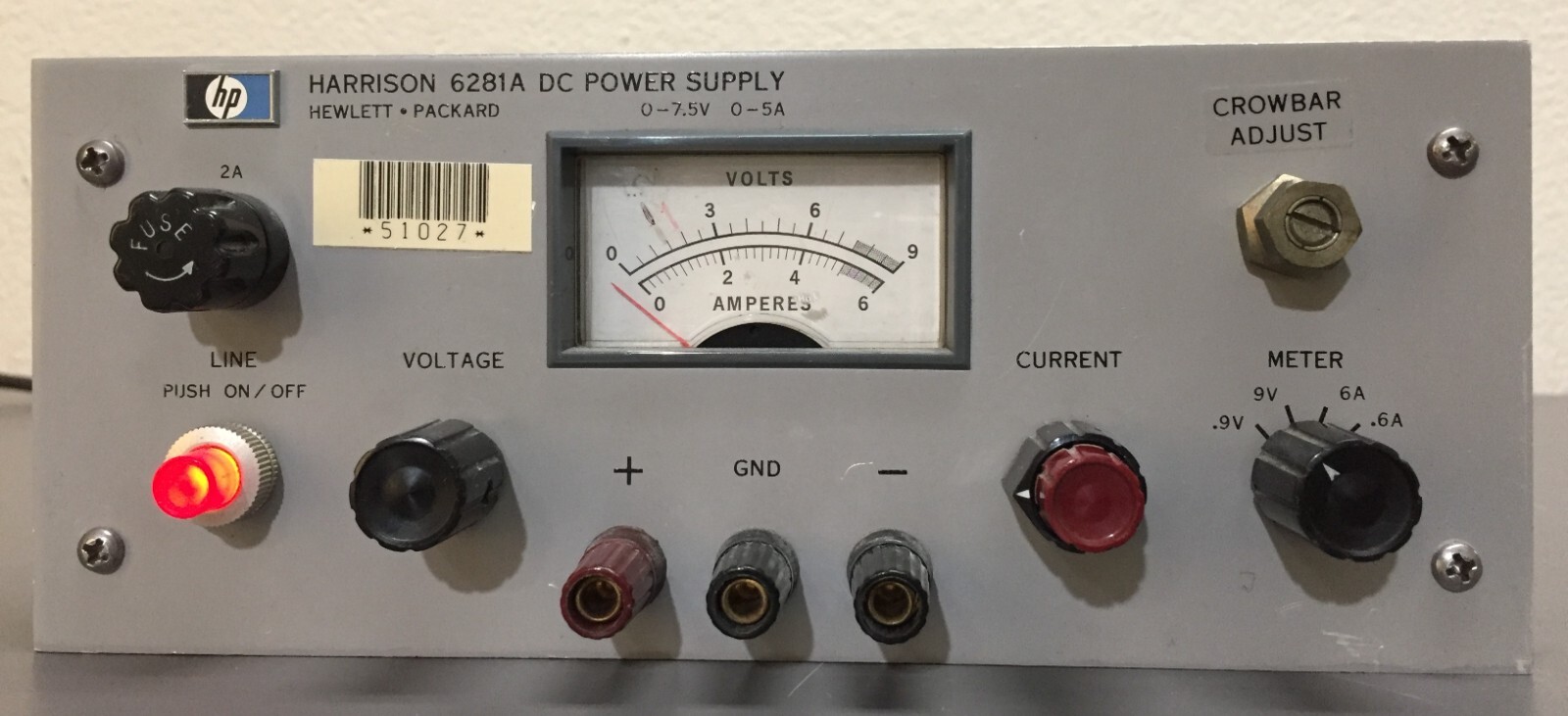 HP Harrison 6281A DC Power Supply 0-7.5V, 0-5A | eBay