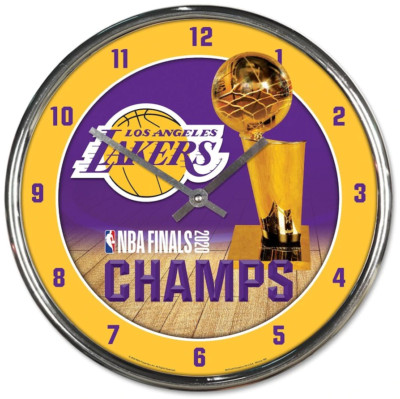 Los Angeles Lakers WinCraft 2020 NBA Finals Champions Chrome Clock | eBay