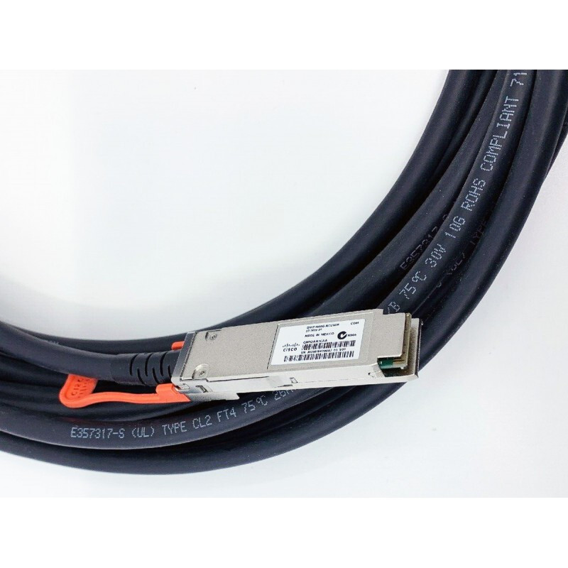 Cisco QSFP-H40G-ACU10M 40GBASE-CR4 QSFP direct-attach copper cable, 10 ...
