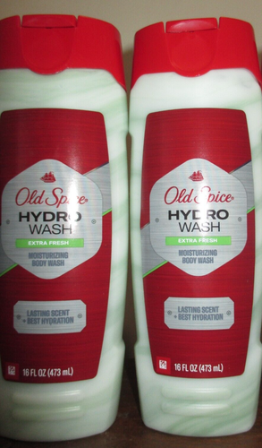 Lot of 2 Old Spice Hydro Wash Extra Fresh Moisturizing Body Wash 16 oz ...