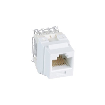 Panduit NK688MWH UTP RJ45 Punchdown Cat 6 Keystone Jack Module White ...
