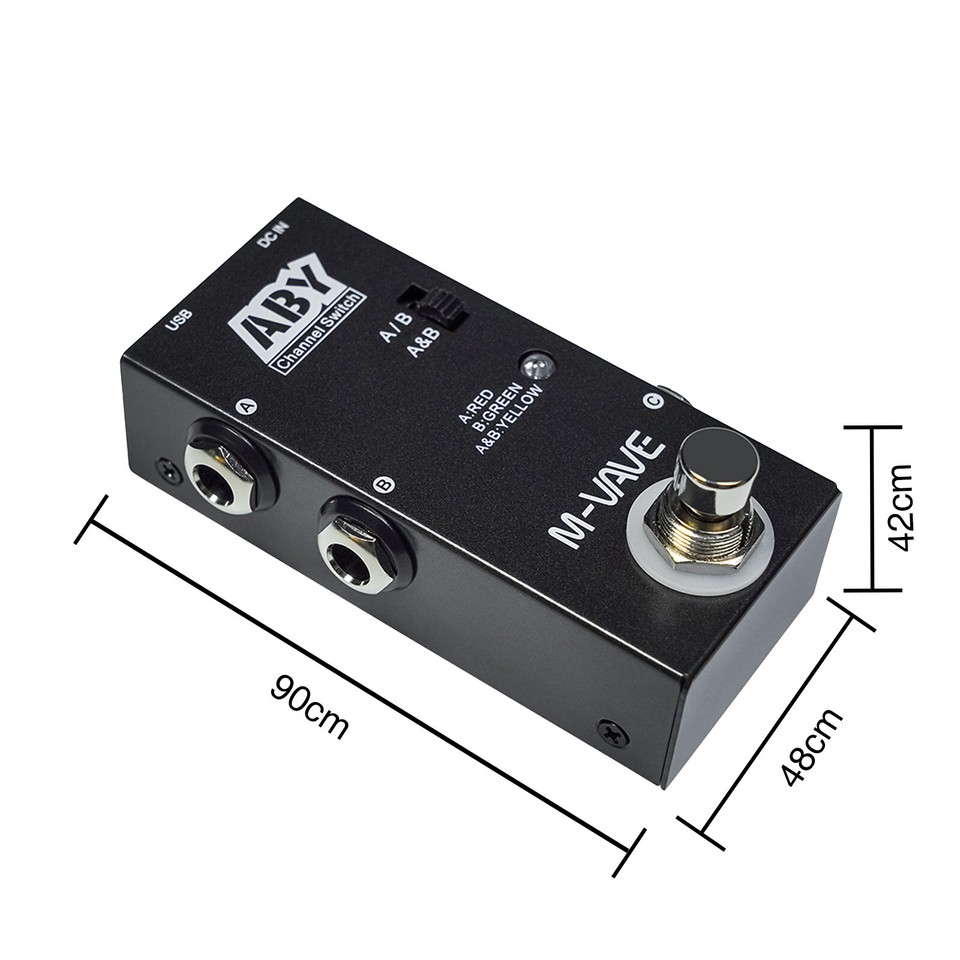 M-VAVE Electric Guitar Pedal 9 Reverb Amp Channel Switch Distortion ...