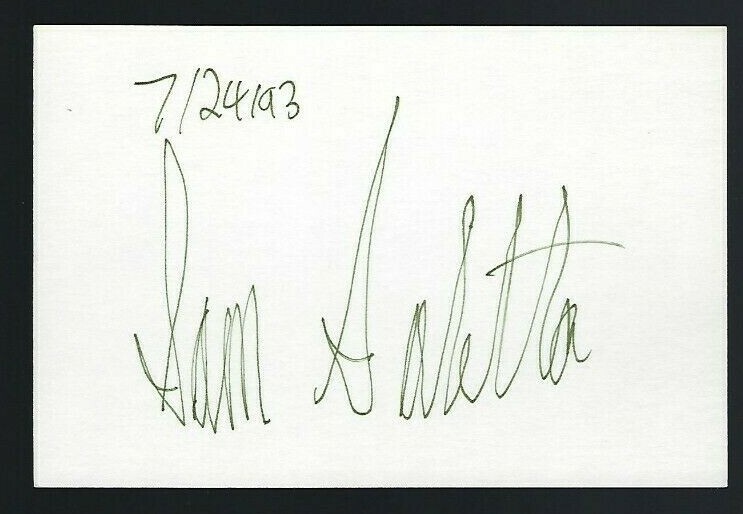 Sam Saletta signed autograph 4"x 6" card Beverly Hills 90210 | eBay