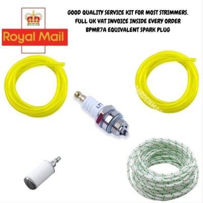 Ryobi Strimmer Fuel Line Hose Pipe, Filter, Cord Spark Plug Service Kit ...
