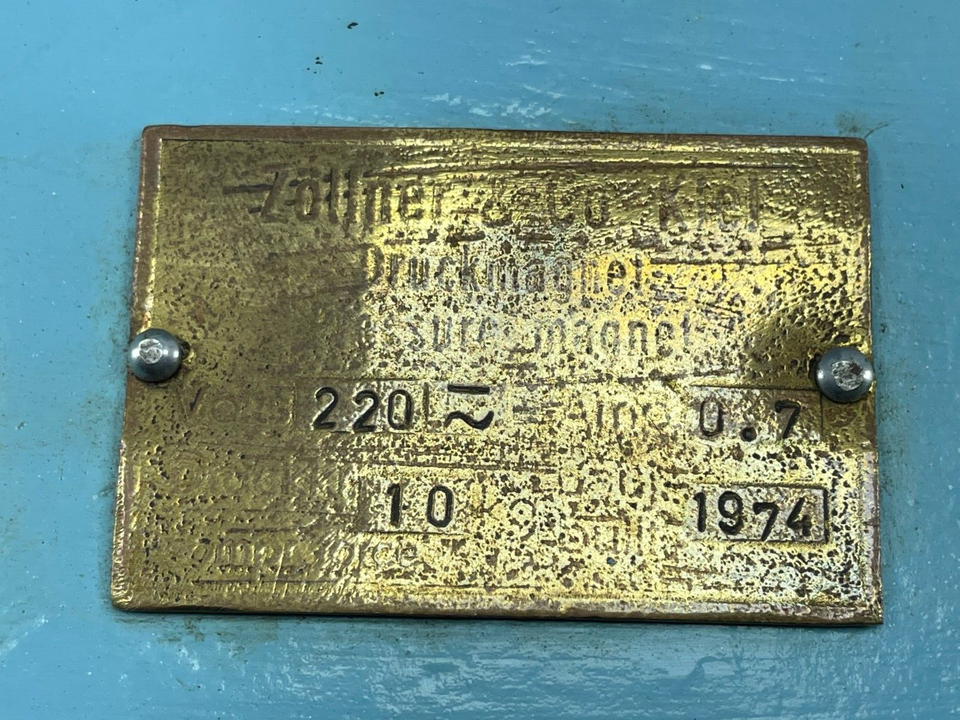 Zollner & Co Kiel Makrofon M125 Large Ship Pneumatic & Electric Air ...