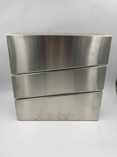 Stainless Steel Mounted Slot Open Mailbox with Key 14.5"x14.5"x4 Modern ...