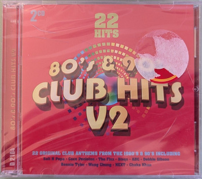 Various – 80's & 90's Club Hits V2 (CD, 2-Disc Set) Cracked CD Case | eBay
