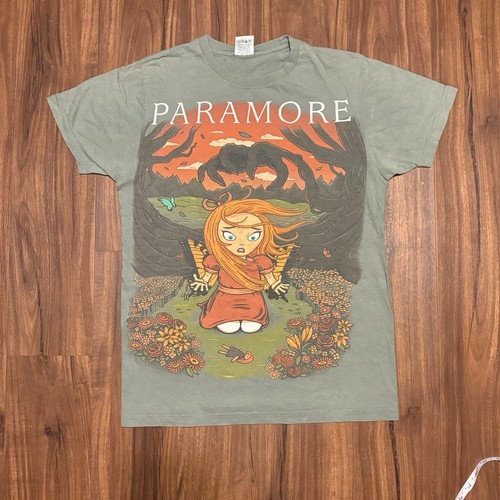 Paramore T Shirt Olive Green Hayley Williams Bay Island Medium Vintage | eBay