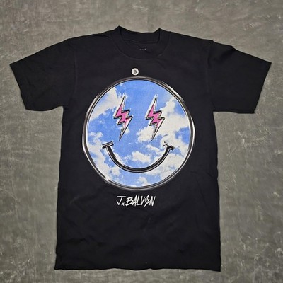 J Balvin Jose Tour Shirt Mens Small Lightning Smile Graphic Concert Tee ...
