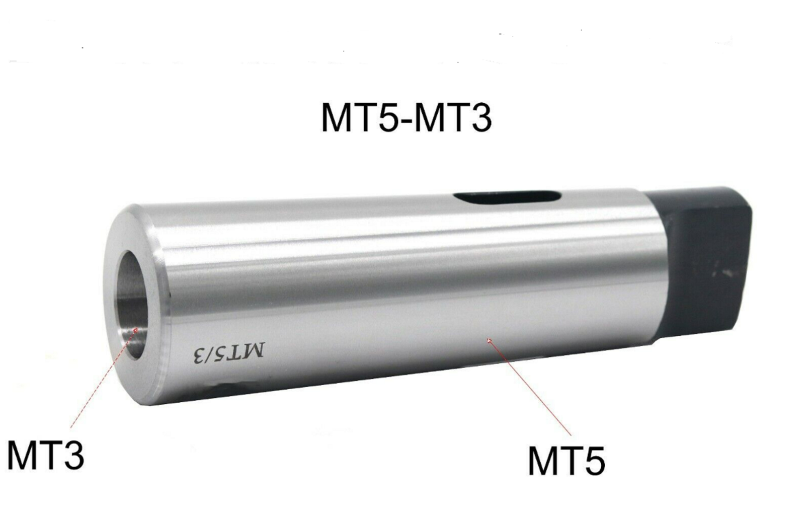 Morse Taper Reduced Shank Adapter Reducing Drill Sleeve Lathes MT1-MT2 ...