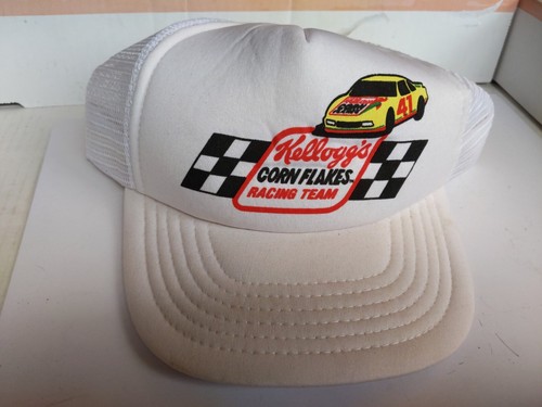Vintage Truckers Hat 1984 Kellogg's Corn Flakes Racing Team #41 White ...