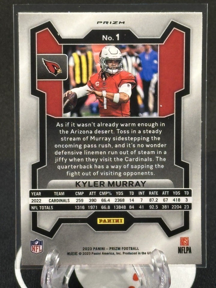 2023 Panini Prizm Kyler Murray Neon Green Pulsar Arizona Cardinals #1 ...