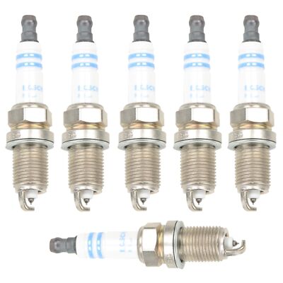NEW Set of 6 Spark Plugs Bosch Double Platinum 8113 For Ford Lincoln ...