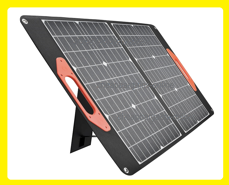100W 12 VOLT SOLAR PANEL MONO BUILT IN REGULATOR OFF GRID FOLDING POWER ...