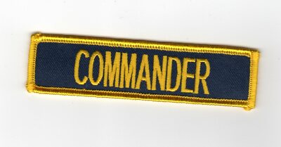 Commander Tab for USSVI and other organizations - 4 x 1 inch EonT - BCP ...